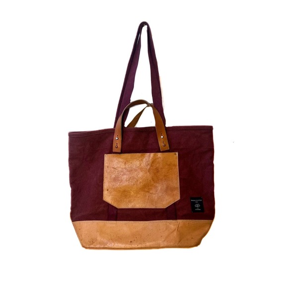 Immodest Cotton | Bags | Immodest Cotton East West Bucket Tote Burgundy ...